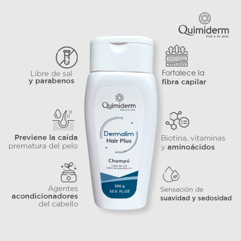 Quimiderm Dermalim Hair Plus Champu X 300 Gr – Básika Tienda Dermatológica