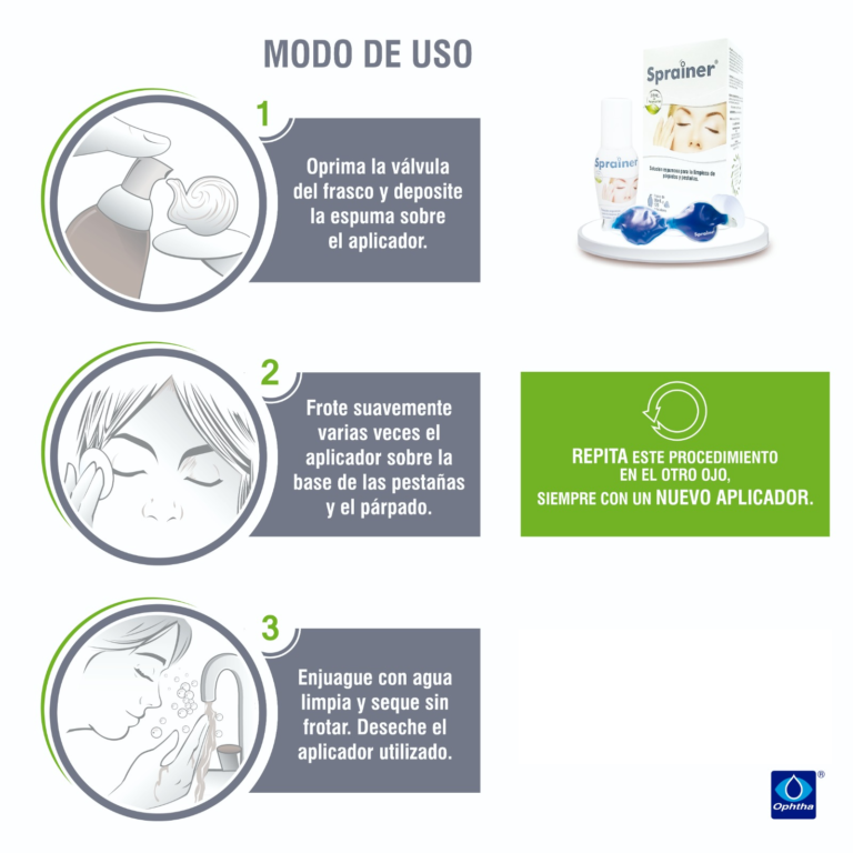 Ophtha Sprainer Limpiador de Parpados y Pestañas x80Ml – Básika Tienda ...